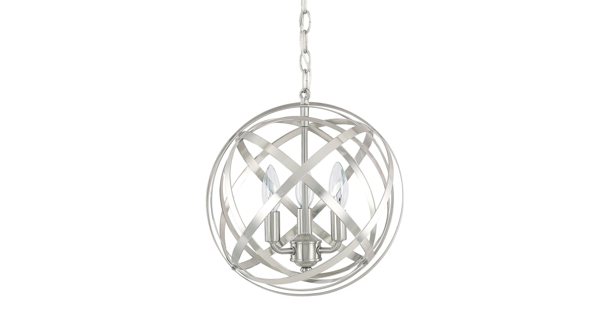 Capital Lighting 4233BN Axis 3 Light 13" Wide Cage Pendant | Ferguson Home