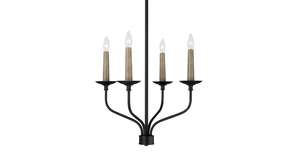 Capital Lighting 451541MB Wilder 4 Light 22" Wide Taper Candle Style ...