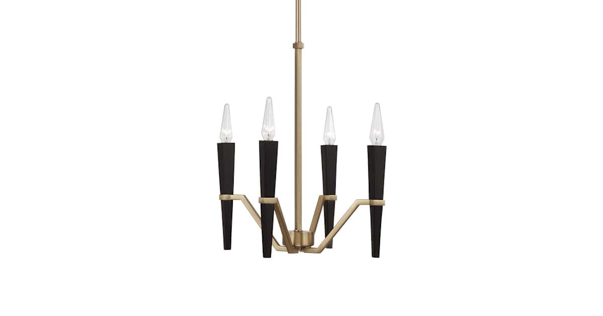 Capital Lighting 453841AB Enzo 4 Light 16" Wide Candle Style Chandelier ...