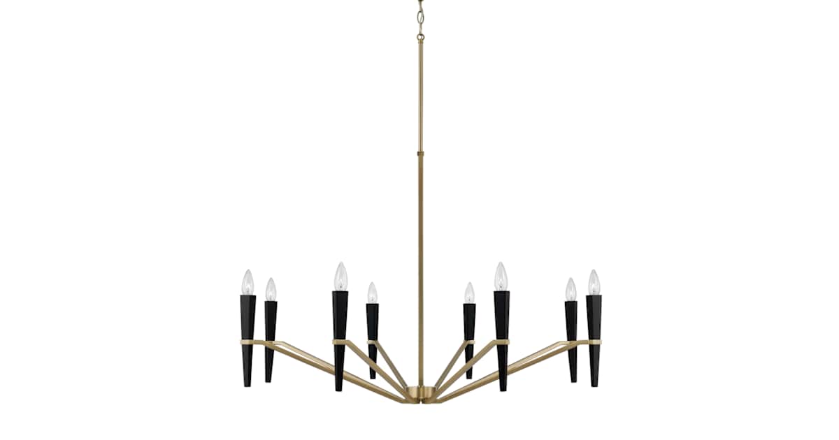 Capital Lighting 453881AB Enzo 8 Light 40" Wide Candle Style Chandelier ...