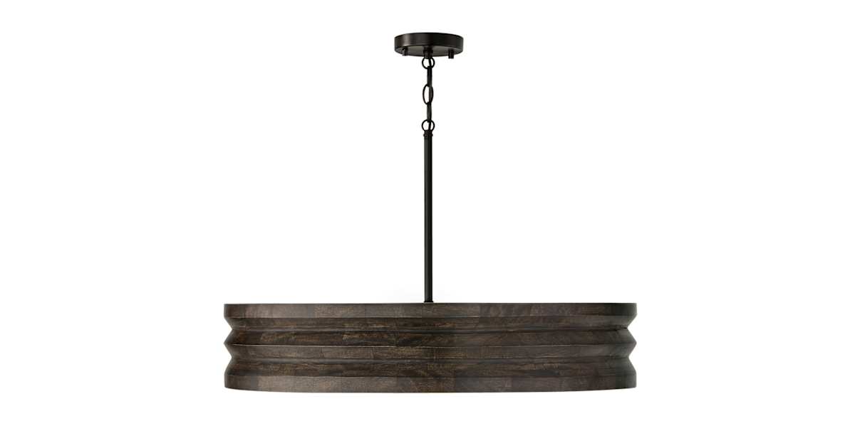 Capital Lighting 454041EB Dunn 4 Light 30" Wide Drum Chandelier ...