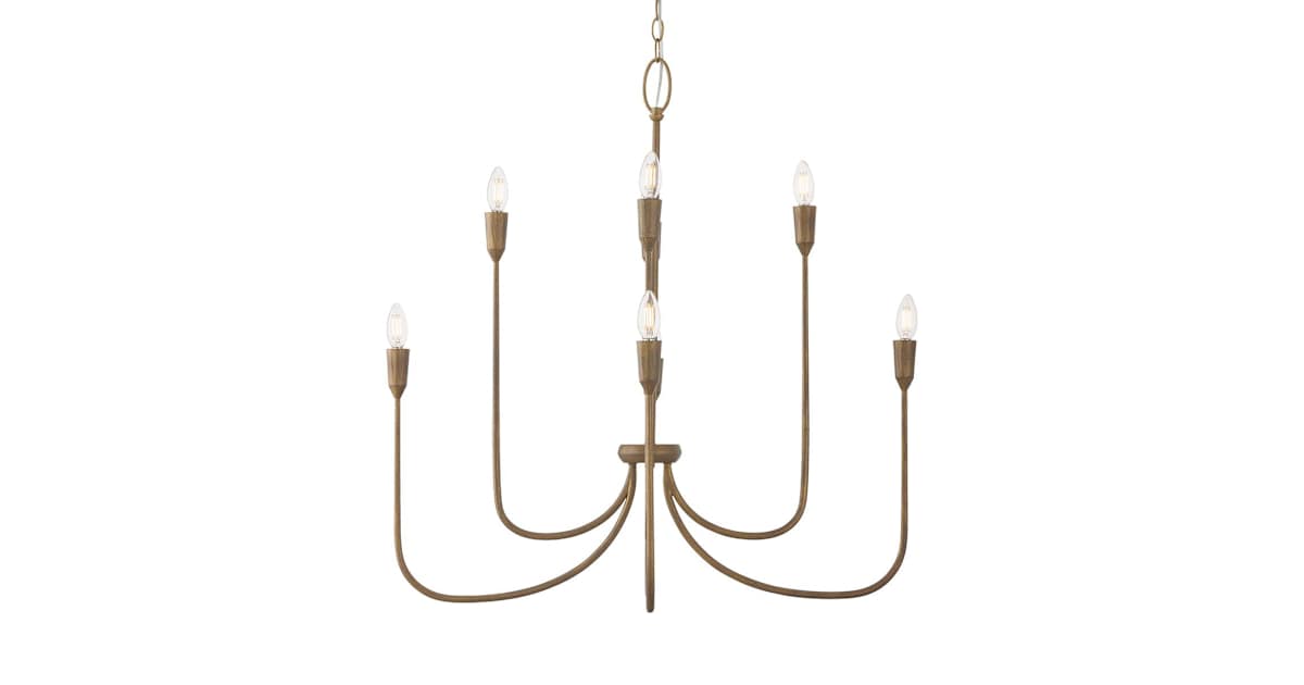 Capital Lighting 456881MZ Marley 8 Light 33" Wide Candle Style ...