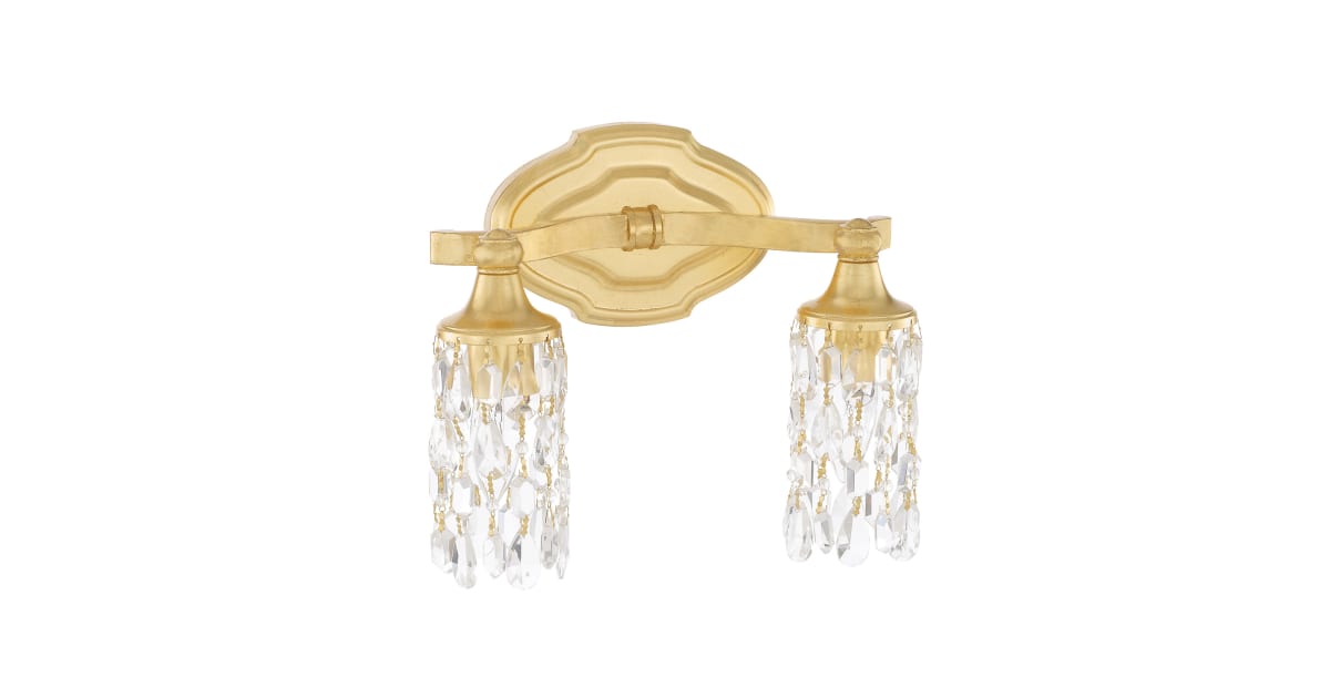 Capital Lighting 8522CG-CR Blakely 2 Light 12" Wide Bathroom Vanity ...