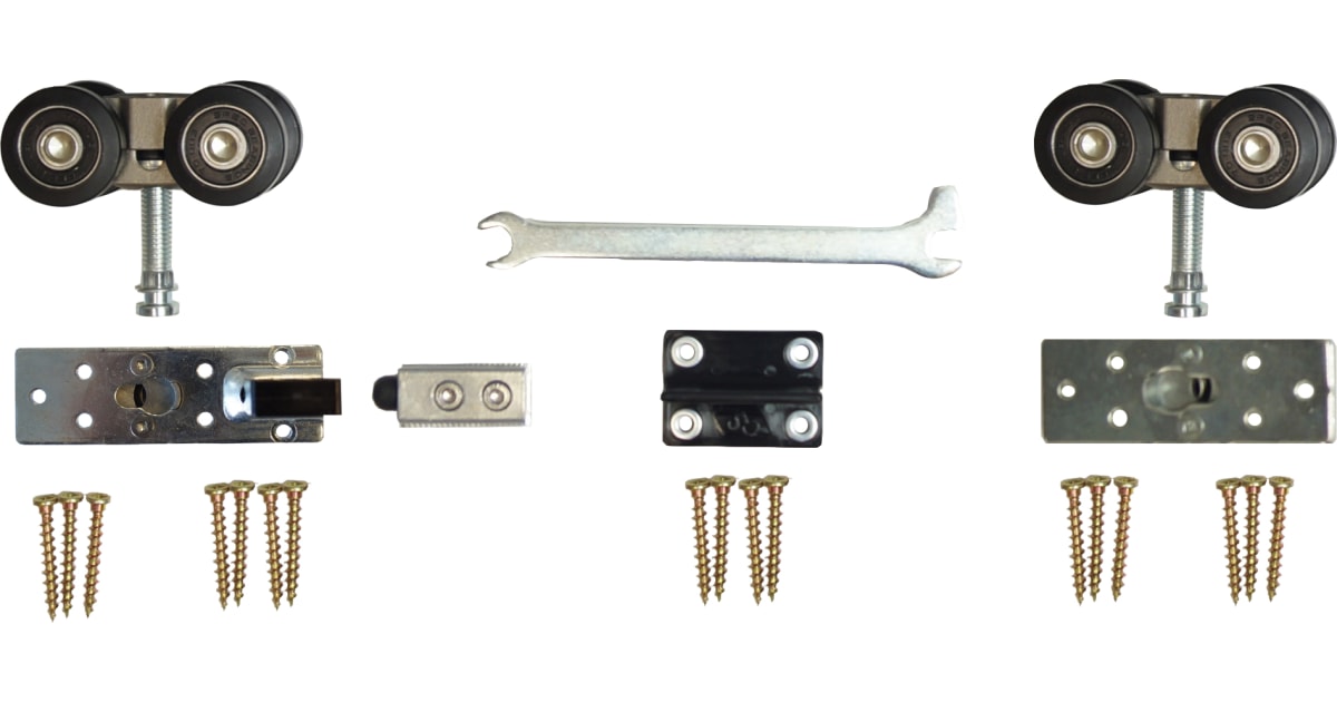 Cavity Sliders DKM0810 M8 Running Gear Pack with Single Track Stop for ...