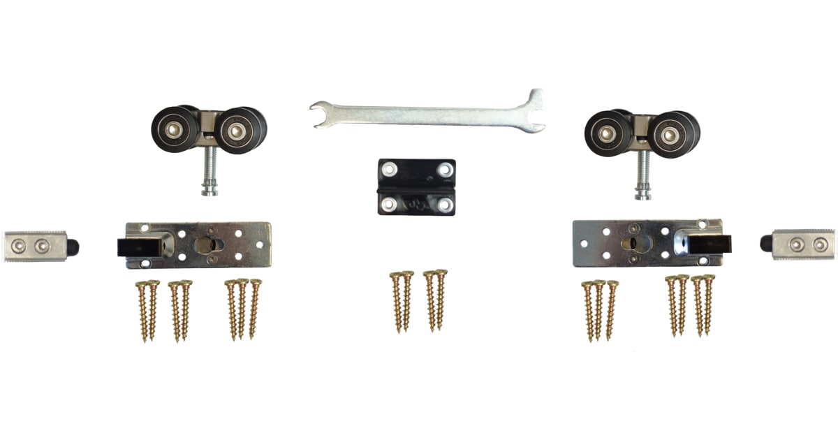 Cavity Sliders DKM0820 M8 Running Gear Pack with Dual Track Stops for ...