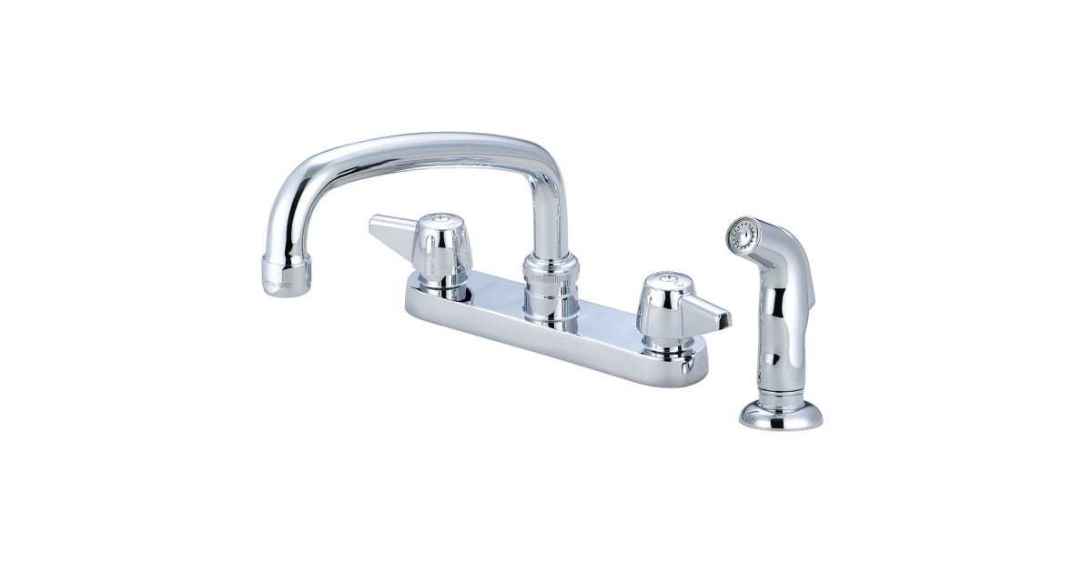Central Brass 0126-A 1.5 GPM Deck Mounted Kitchen Faucet with 8" Swivel ...