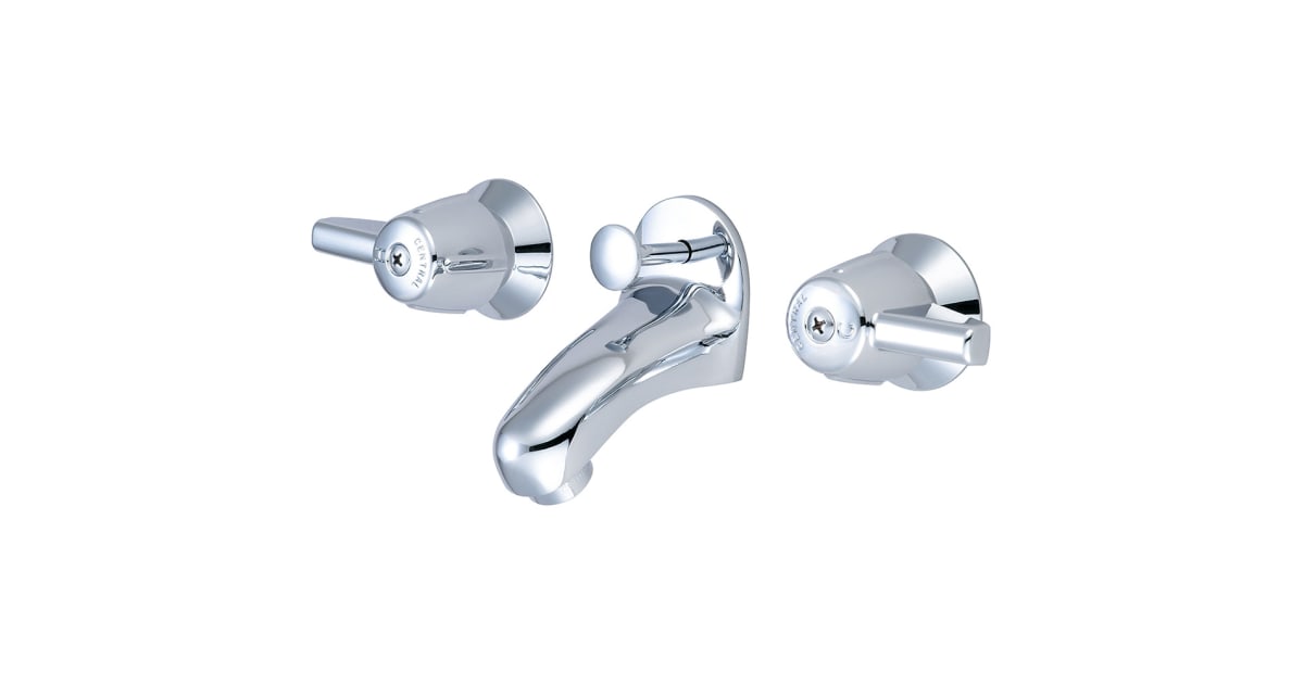 Central Brass 1178-A 1.2 GPM Double Handle Slant Back Bathroom Faucet ...