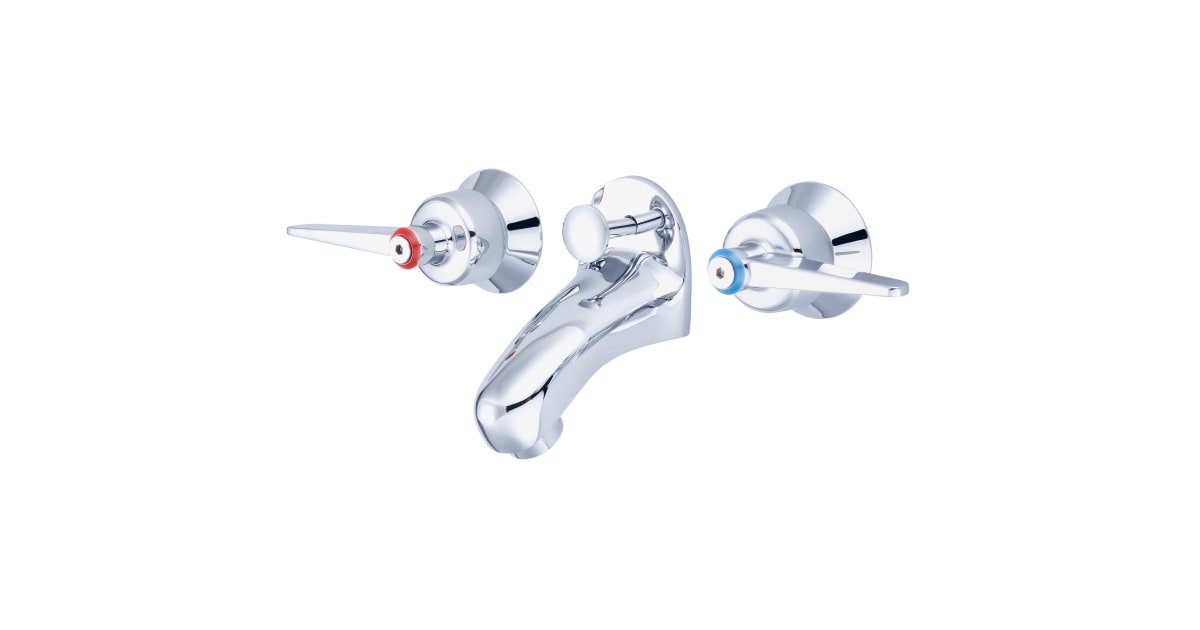 Central Brass 1178-LE Central Brass 1.2 GPM Wall Mounted Widespread ...