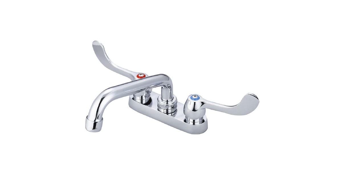 Central Brass 80084-AELS 1.5 GPM Deck Mounted Laundry Faucet with 6 ...