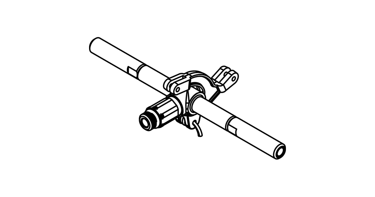 Central Brass CS-43009 8" Center Tee with Rocker Arm for Shelf Back ...