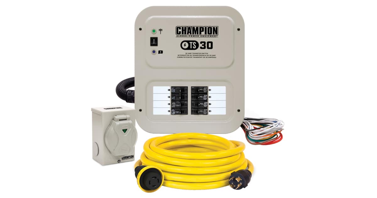 Champion 201192 30-Amp (120 / 240V) Single-Phase Indoor Select Circuit ...