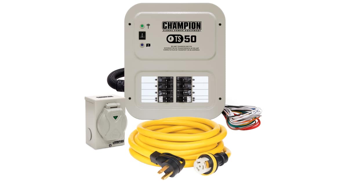 Champion 201193 50-Amp (120 / 240V) Single-Phase Indoor Select Circuit ...