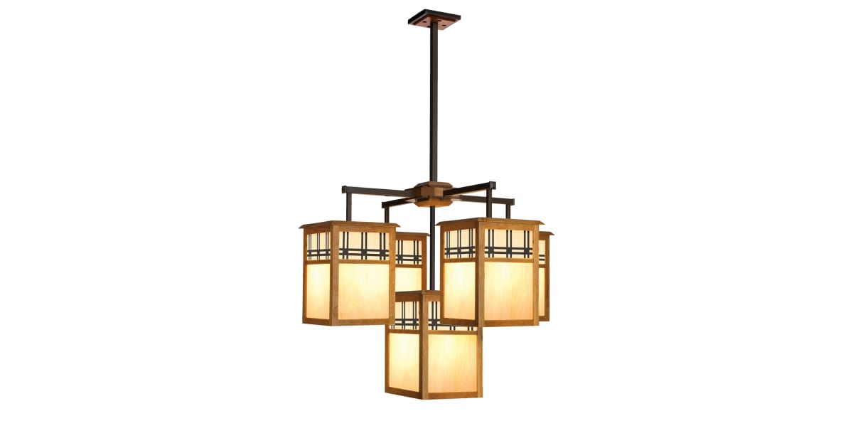 Cherry Tree Design L036-5-M.F1.FL 5 Light Chandelier from the Craftsman ...