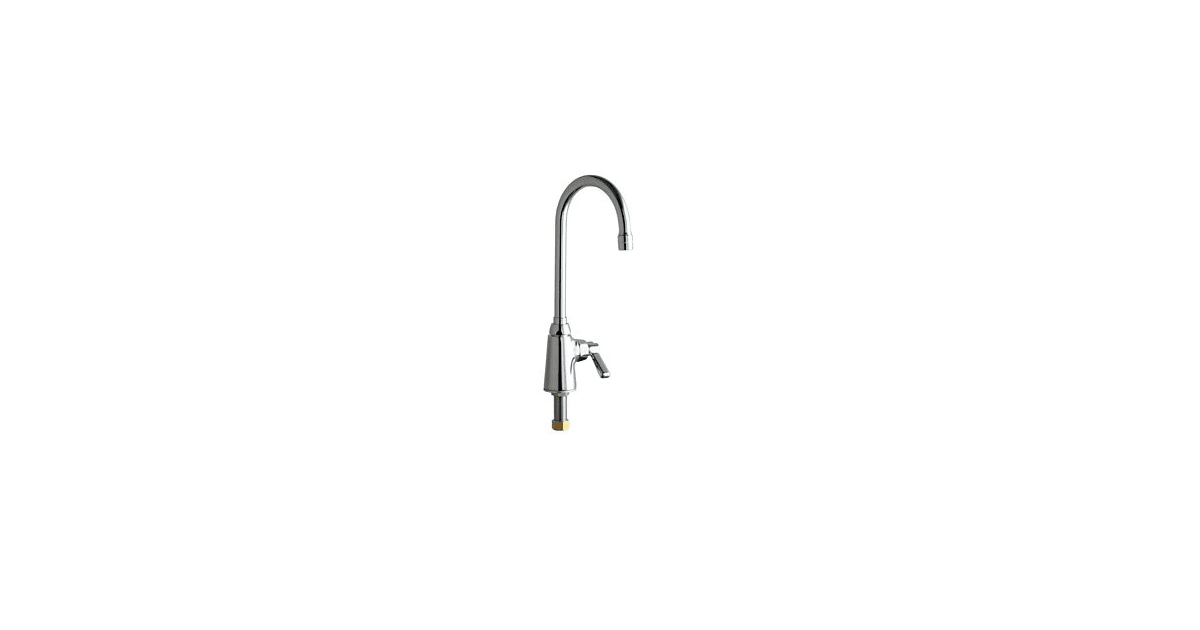 Chicago Faucets 350-ABCP Commercial Grade Single Hole Cold Water ...