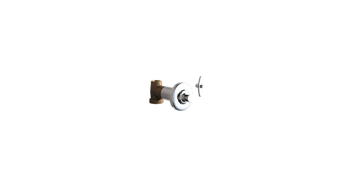 Chicago Faucets 1771-CCP Concealed Straight Valve with Loose Key Handle ...