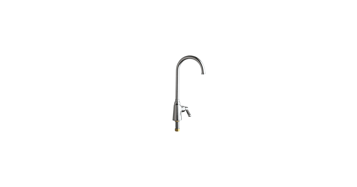 Chicago Faucets 350-GN2FCABCP Commercial Grade Single Hole Kitchen ...