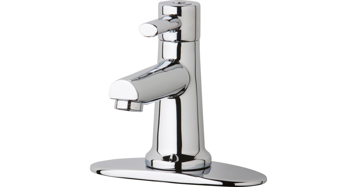 Chicago Faucets 3510-4E2805AB Single Supply Sink Faucet - 4" Centerset ...
