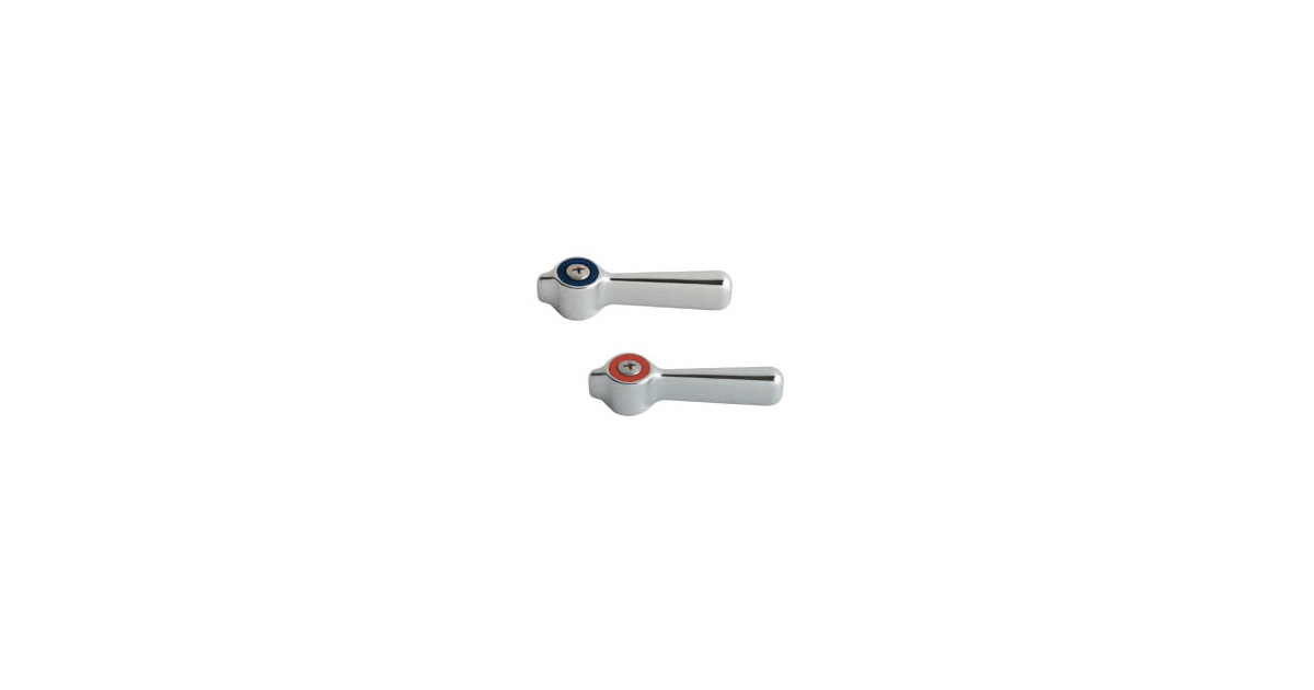 Chicago Faucets 369-PRJKCP 2-3/8" Metal Lever Handle with Hot and Cold ...