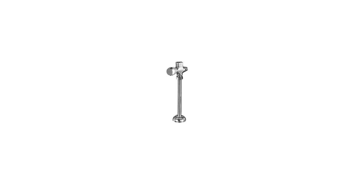 Chicago Faucets 733-665PSHCP Straight Urinal Valve with Push Button and ...