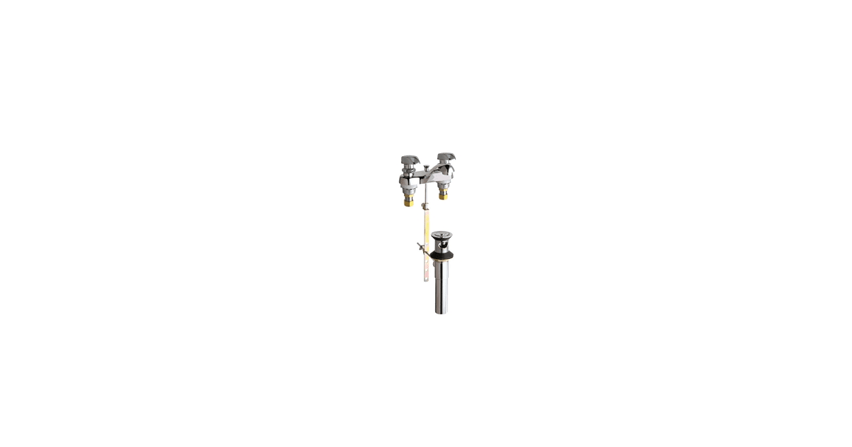 Chicago Faucets 797-335ABCP Centerset Bathroom Faucet with 4" Faucet ...