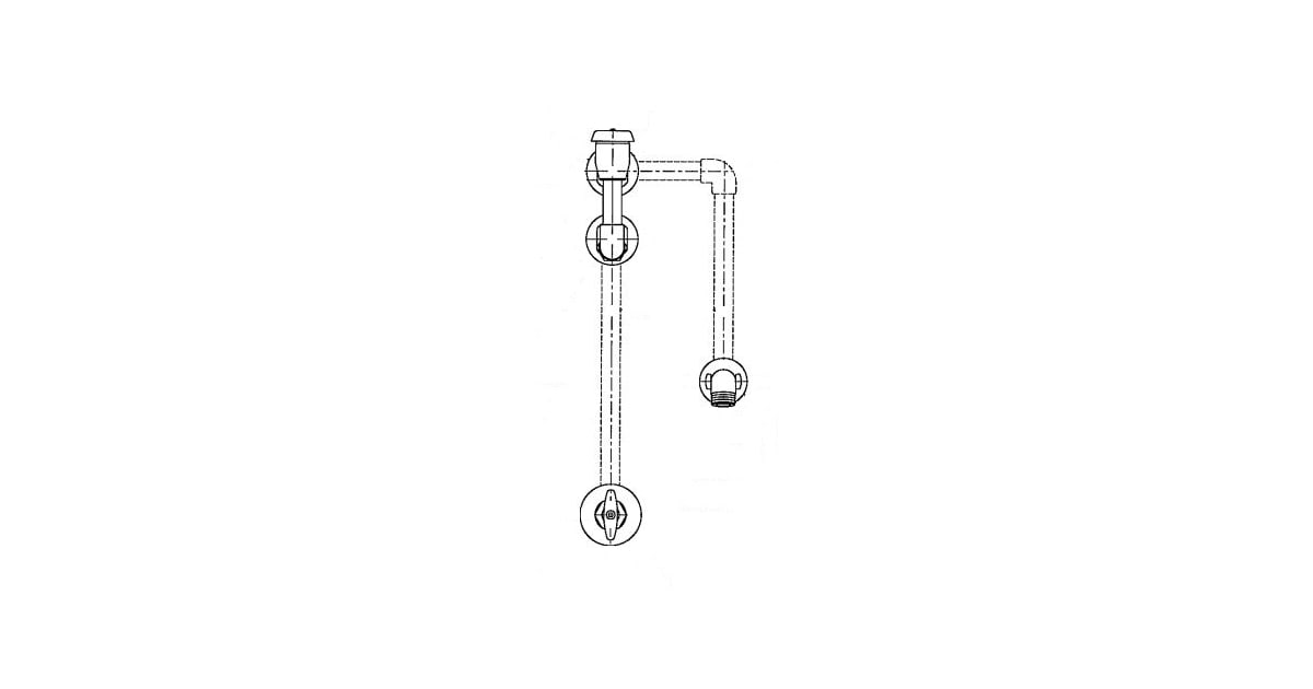 Chicago Faucets 965-CP Wall Mounted Hose Faucet with 3/4" Treaded Male ...