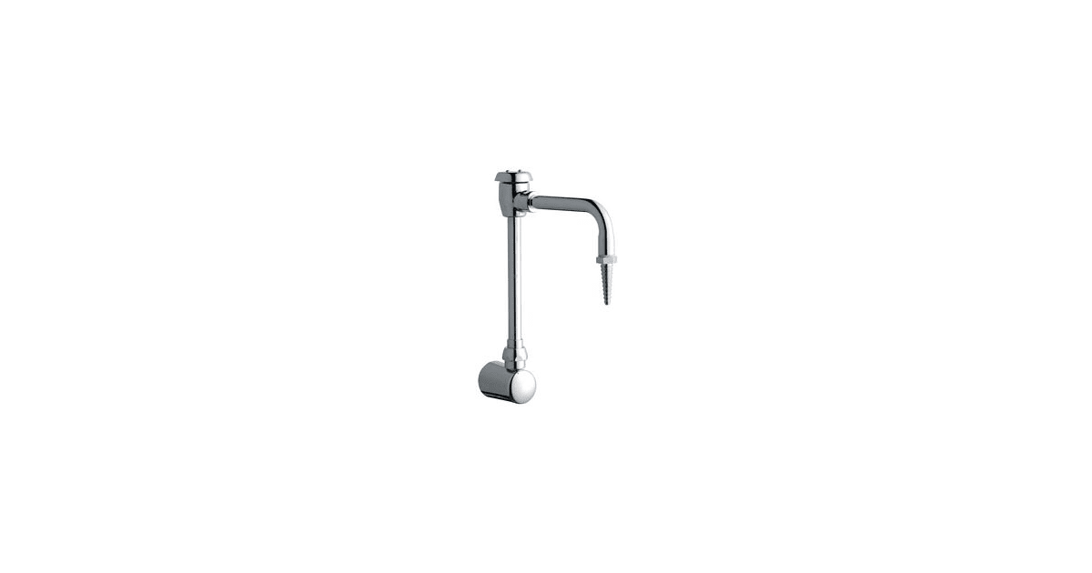 Chicago Faucets 980-WSGN2BVBE7CP Wall Mounted Laboratory Fitting Turret ...