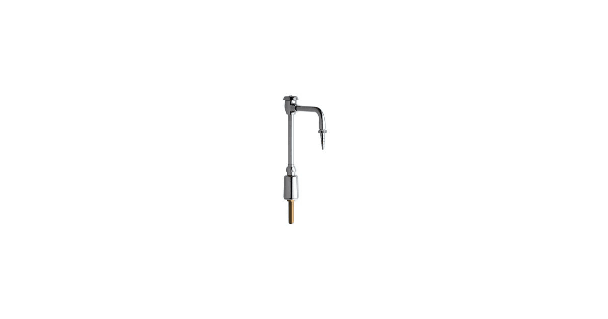 Chicago Faucets 985-AWSGN2BVBE7CP Deck Mounted Turret Single Water ...