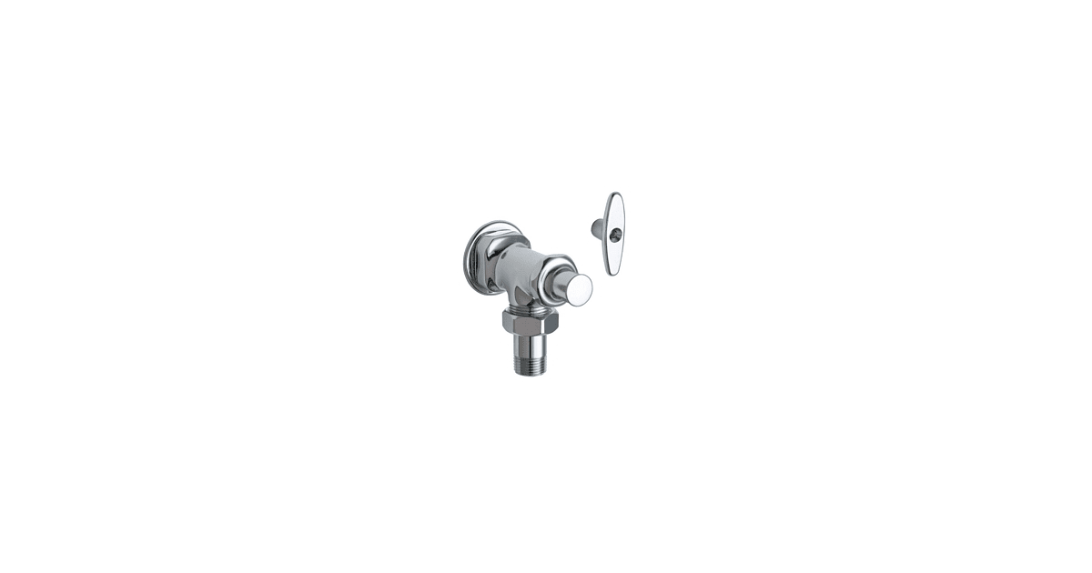 Chicago Faucets 698-ABCP Angle Stop Fitting with Loose Key and Quaturn ...