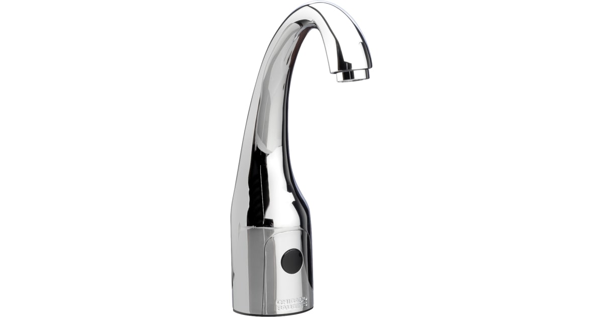 Chicago Faucets 116.709.AB.1 HyTronic Curve 0.5 GPM Single Hole ...