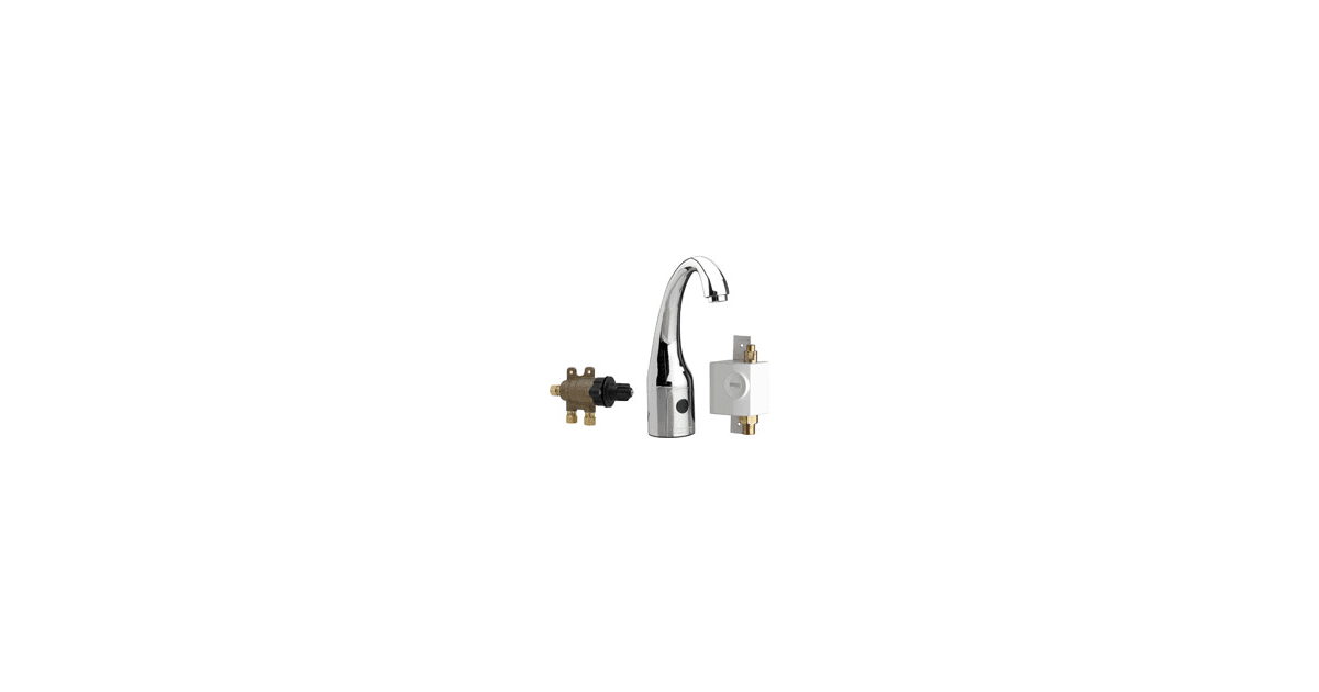 Chicago Faucets 116.977.AB.1 Single Hole Metering Faucet with ...