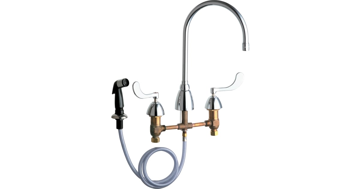 Chicago Faucets 200-AGN8AE3-317XKABCP Commercial Grade High Arch ...