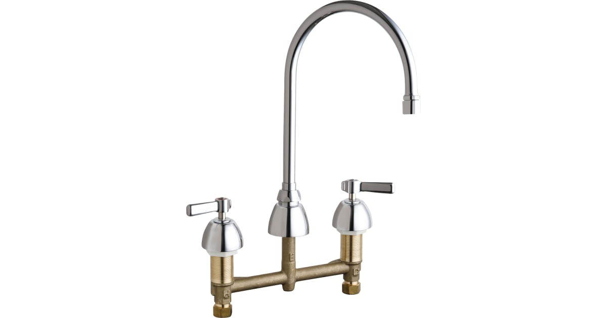 Chicago Faucets 201-AGN8AE3VPAABCP Commercial Grade High Arch Kitchen ...