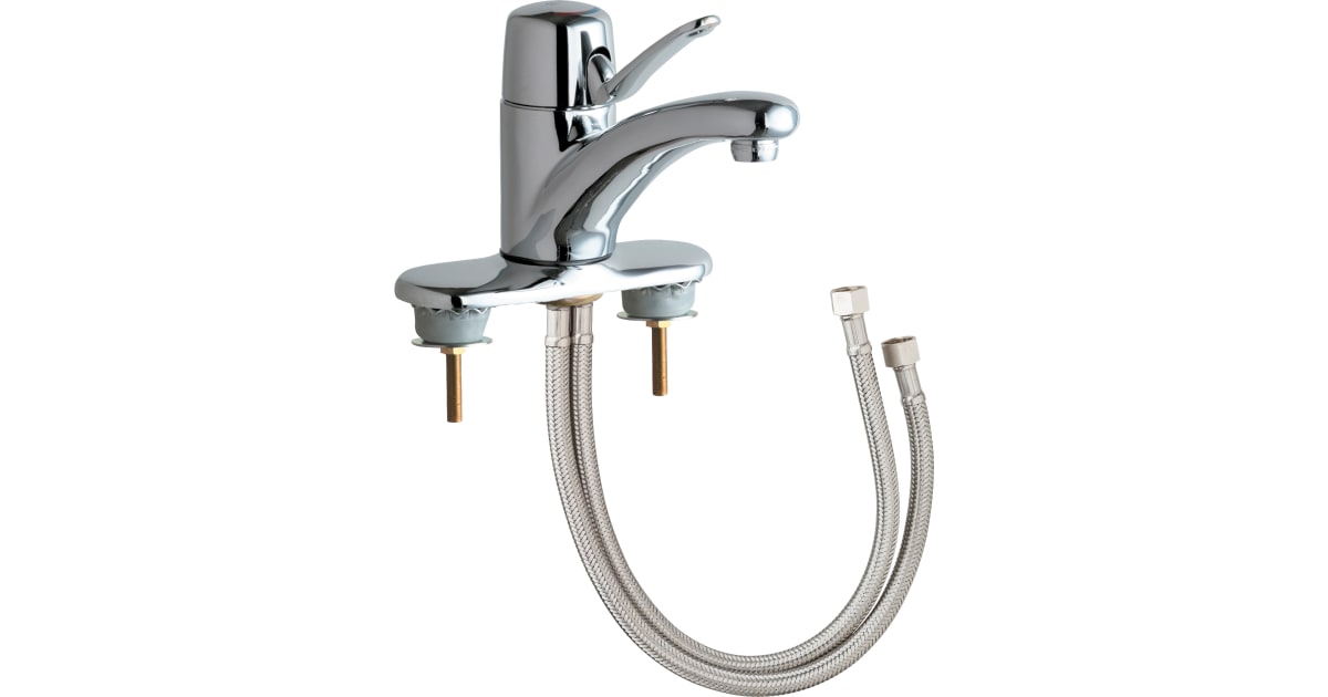 Chicago Faucets 2200-4E70-2300-4AB Single Lever Centerset Bathroom ...