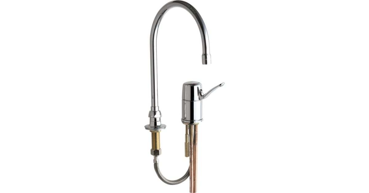 Chicago Faucets 2302-GN8AE3ABCP Commercial Grade High Arch Kitchen ...
