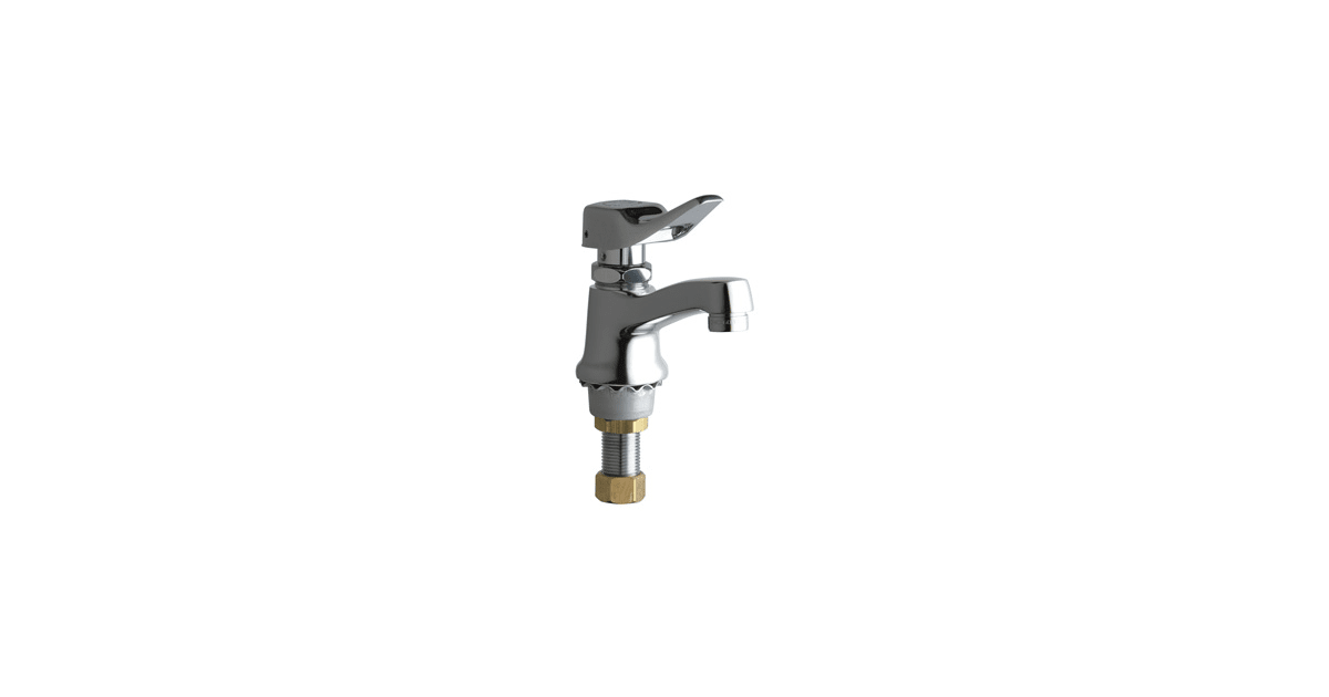 Chicago Faucets 333-336PSHABCP Single Supply Hot / Cold Water Basin ...