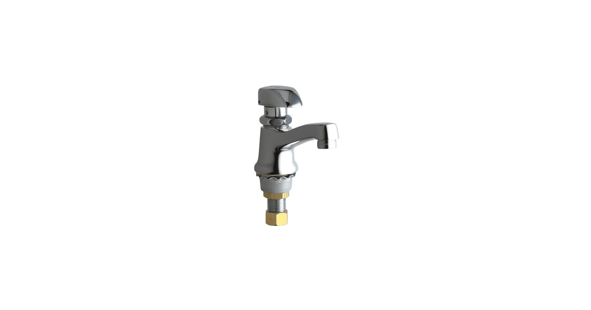 Chicago Faucets 335-E12COLDABCP Single Supply Cold Water Basin Faucet ...
