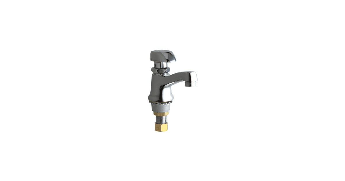 Chicago Faucets 335-E12PSHABCP Single Supply Hot / Cold Water Basin ...
