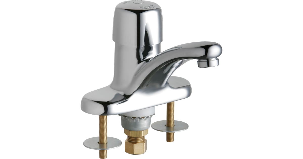 Chicago Faucets 3400-ABCP Single Supply Hot / Cold Water Basin Faucet ...