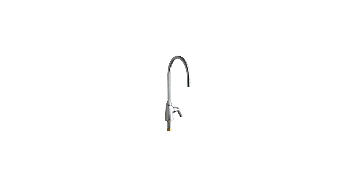Chicago Faucets 350-GN8AE35ABCP Commercial Grade Single Hole Kitchen ...