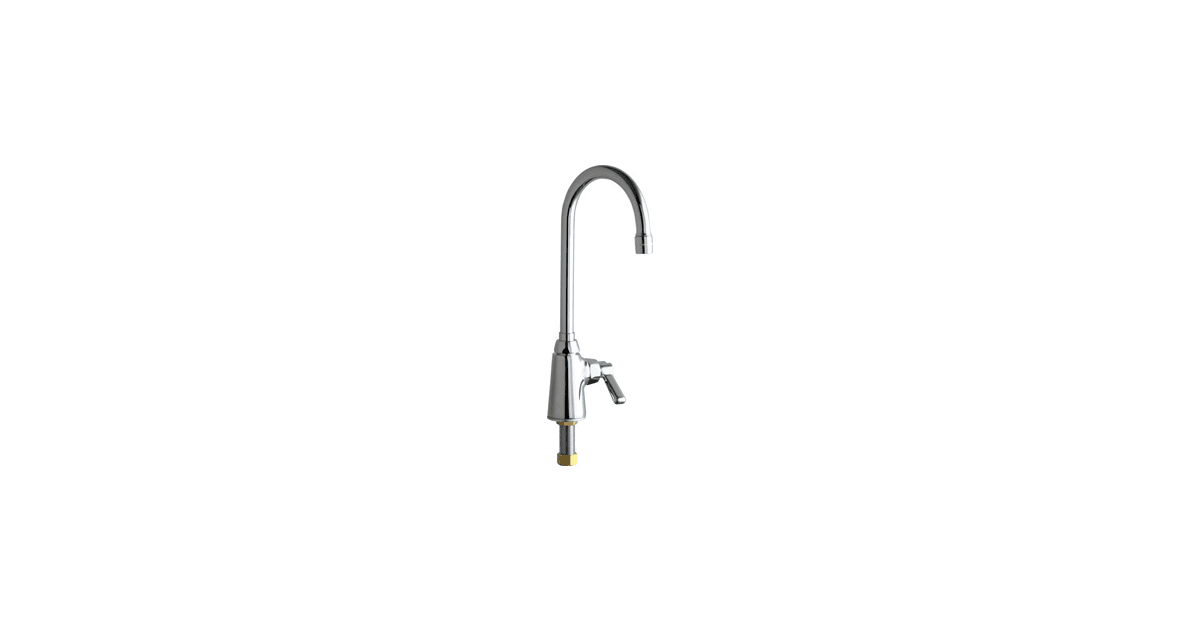 Chicago Faucets 350-VPPABCP Commercial Grade Single Hole Kitchen Faucet ...