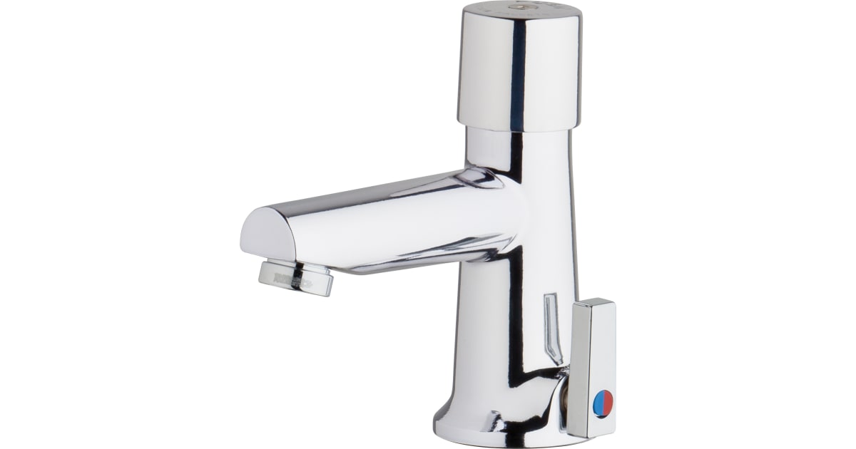Chicago Faucets 3502-E2805ABCP Single Supply Hot / Cold Water Basin ...