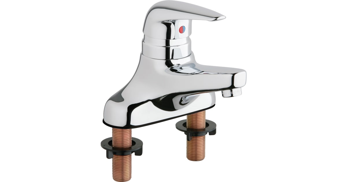 Chicago Faucets 420-ABCP Centerset Bathroom Faucet with 4" Faucet ...