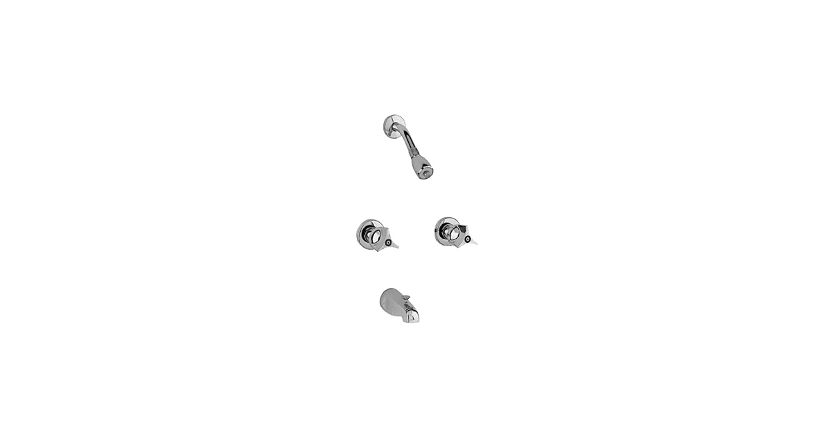 Chicago Faucets 449-950CP 2.5 GPM Tub and Shower Trim Package with ...