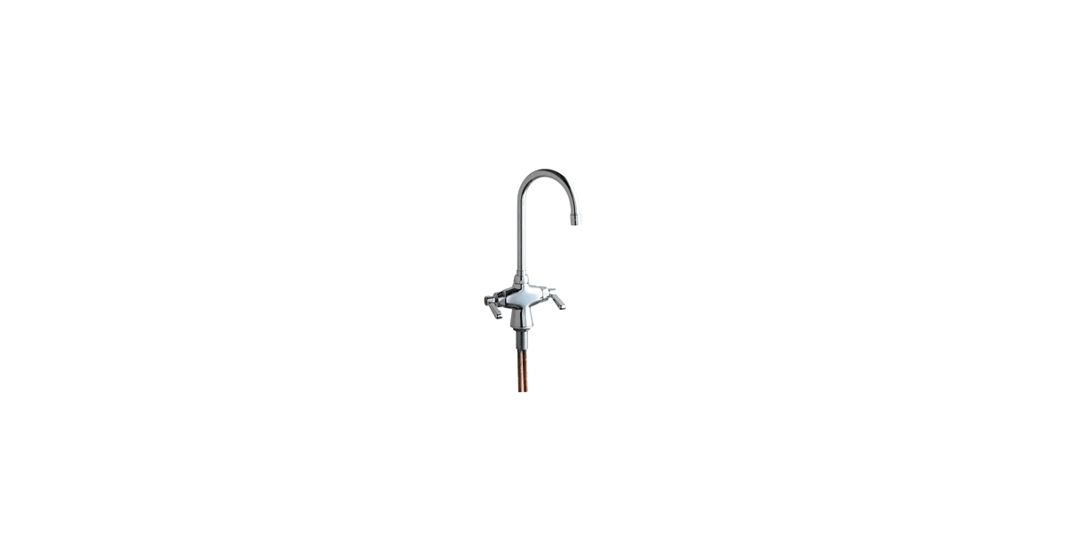 Chicago Faucets 50-E35ABCP Commercial Grade Single Hole Kitchen Faucet ...