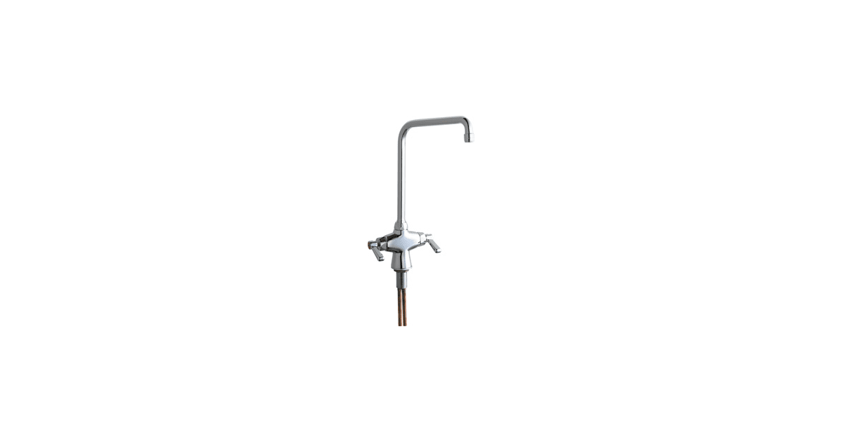 Chicago Faucets 50-HA8ABCP Commercial Grade Single Hole Kitchen Faucet ...