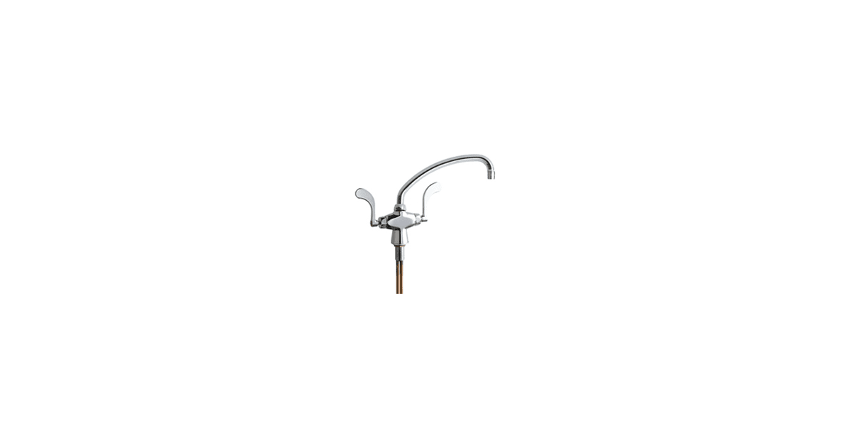 Chicago Faucets 50-L9-317XKABCP Commercial Grade Single Hole Kitchen ...