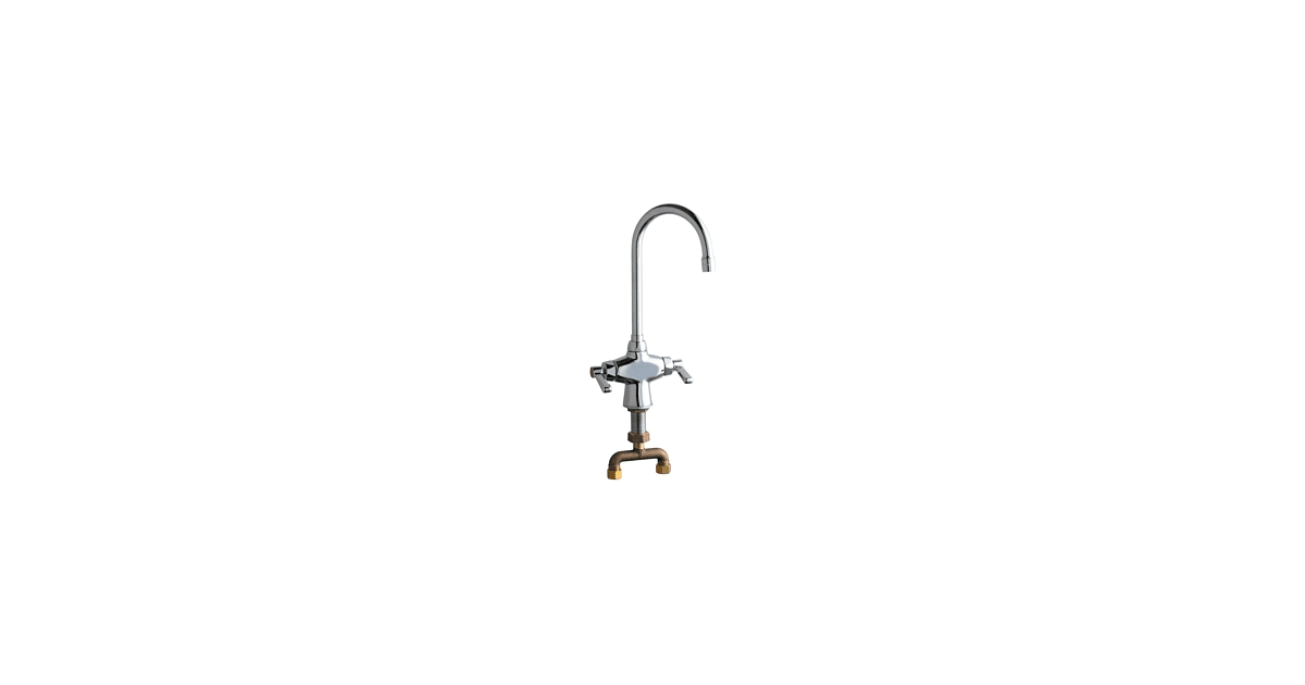 Chicago Faucets 50-TE35ABCP Commercial Grade Single Hole Kitchen Faucet ...