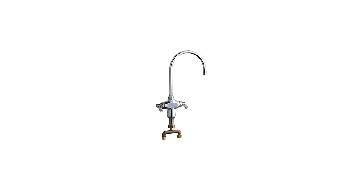 Chicago Faucets 50-TGN8AE3ABCP Commercial Grade Single Hole Kitchen ...