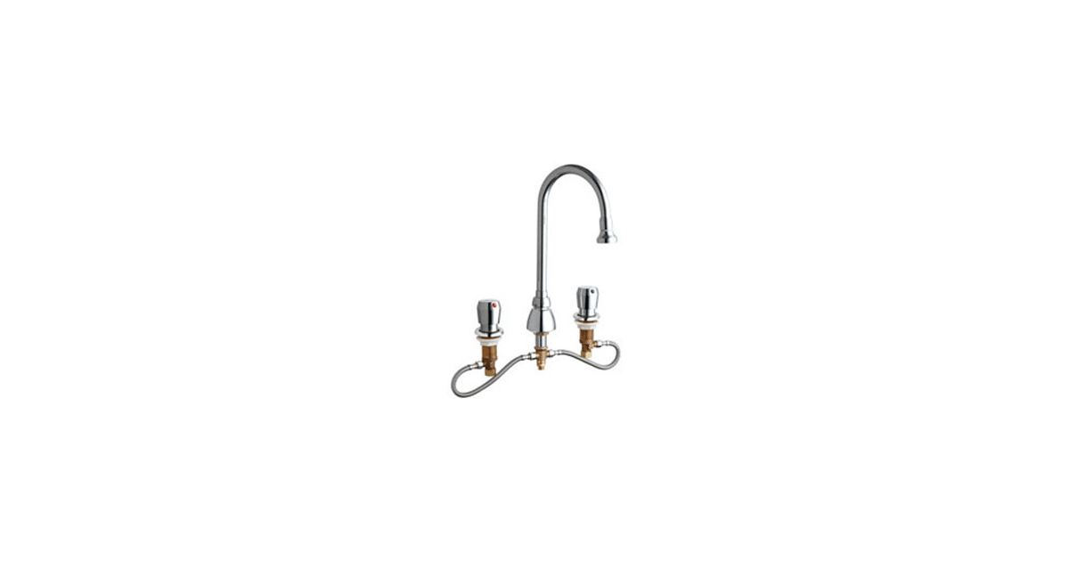 Chicago Faucets 786-HGN2BE4-665AB Commercial Grade High Arch Kitchen ...