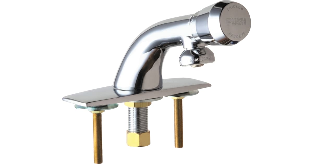 Chicago Faucets 857-665PSHABCP Single Supply Hot / Cold Water Basin ...